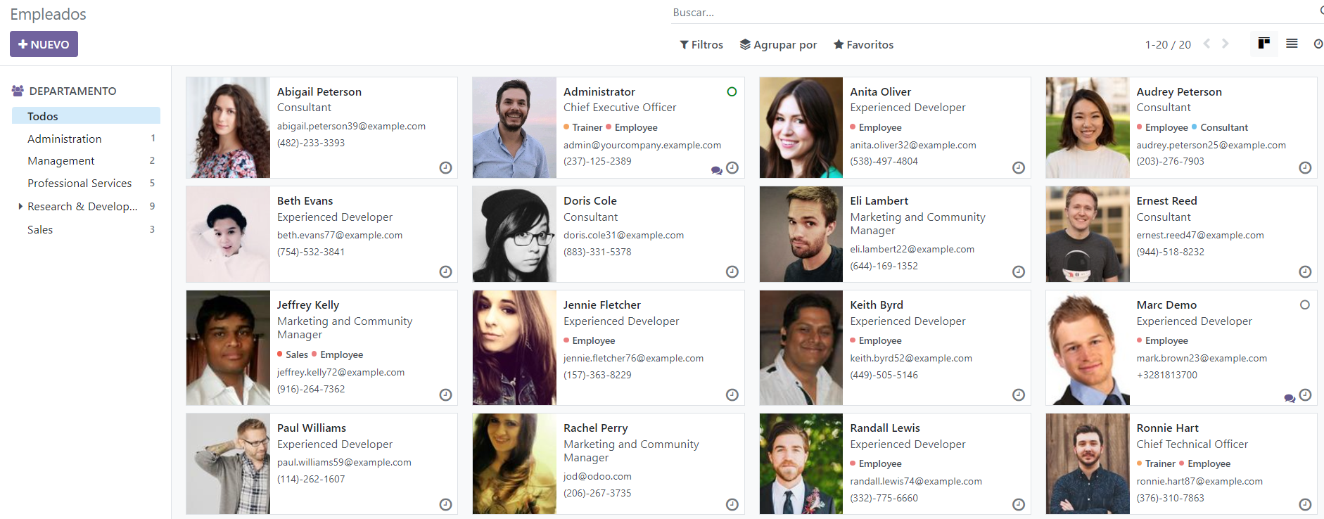 Aplicación de Recursos Humanos para Empleados con Odoo | Binhex